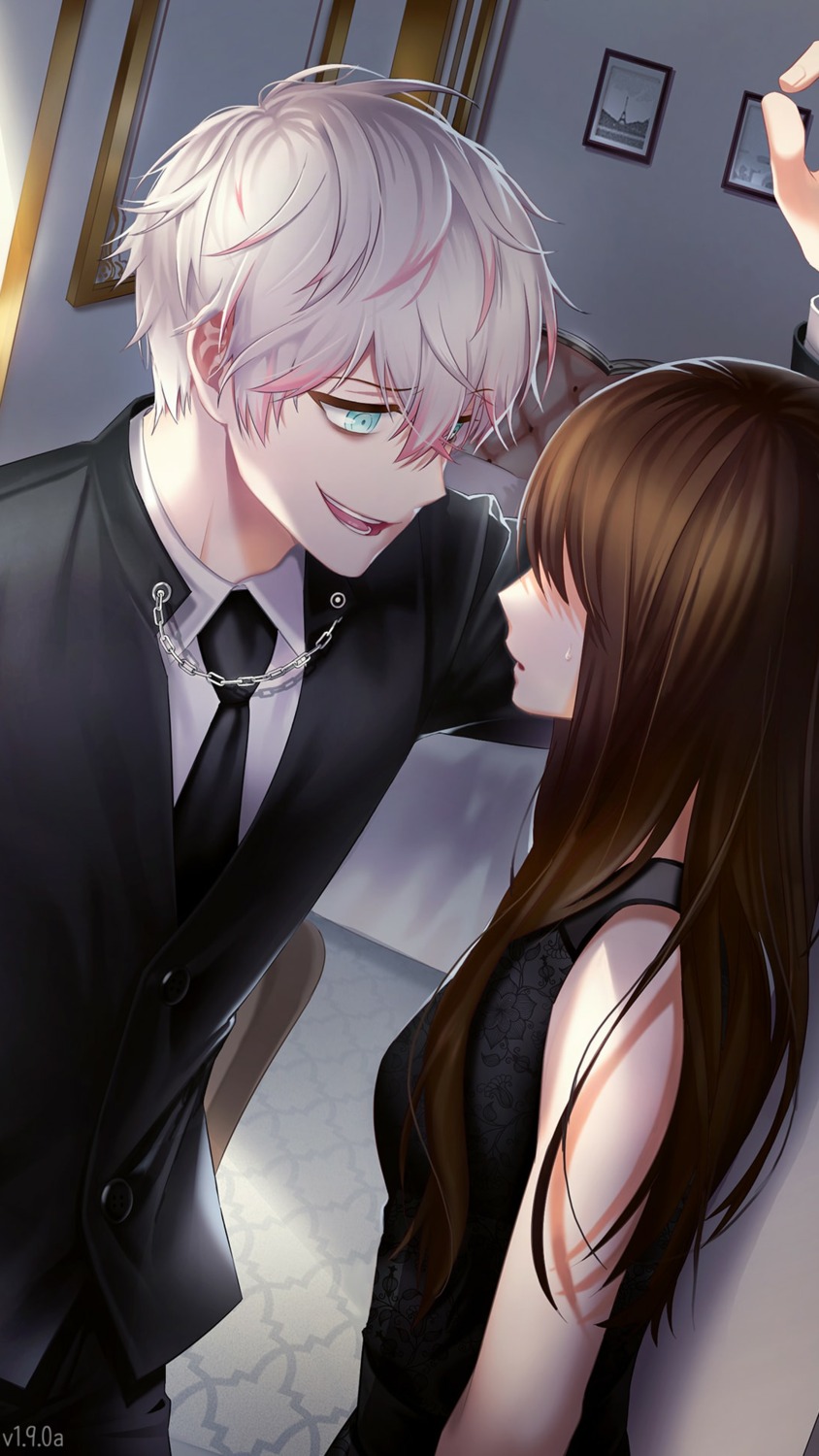mystic messenger protagonist (mystic messenger) saeran choi business suit dress game cg ...